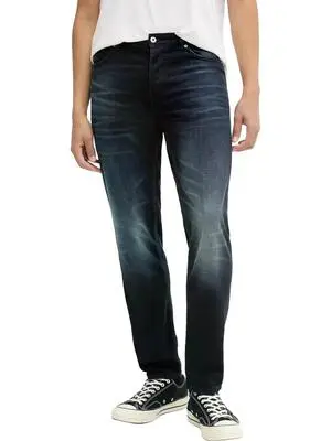 Hugo Faded Dark-wash Straight Leg Jeans - Blue
