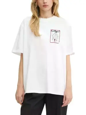 Karl Lagerfeld Sketch-print T-shirt - White