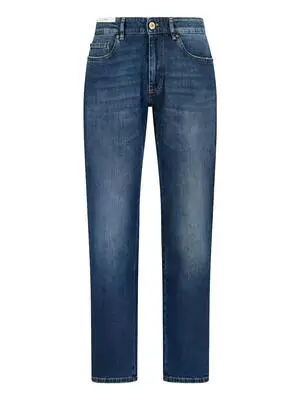 PT TORINO Cotton Five-pocket Jeans - Blue