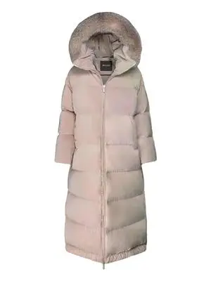 MOORER Quilted Zip-up Jacket - Pink