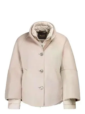MOORER Zip-fastening Puffer Jacket - Neutrals