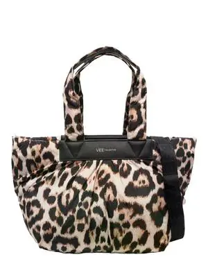 VEECOLLECTIVE Large Leopard-print Caba Tote Bag - Neutrals