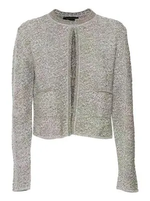 FABIANA FILIPPI Lurex-Tweed Crew-Neck Jacket
