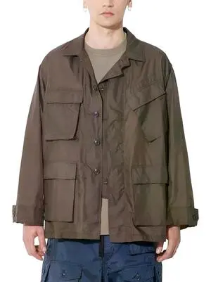Engineered Garments Multi-pocket Button-down Jacket - Brown