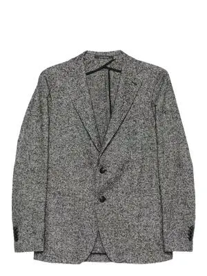 Tagliatore Textured Two-button Blazer - Black