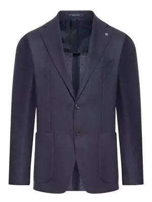 TAGLIATORE Pique-texture Single-breasted Blazer