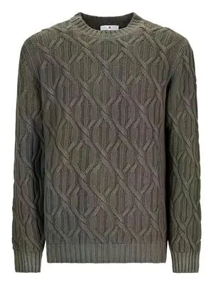 PT TORINO Cable-knit Sweater - Green
