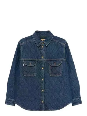 BLAZÉ MILANO Quilted Denim Shirt - Blue