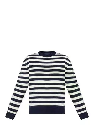 Paul & Shark Striped Wool Sweater - White