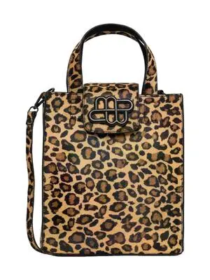 Munthe Leopard-print Tote Bag - Brown