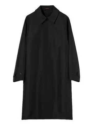 Gucci Technical Poplin Long Coat - Black