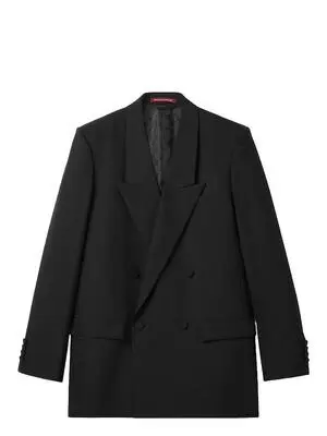 Gucci Double-breasted Technical Panama Jacket - Black