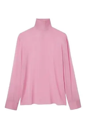 Gucci Silk Stretch Chiffon Shirt - Pink