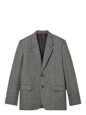 Gucci Wool Mouliné Single-breasted Jacket - Black