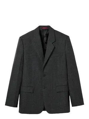 Gucci Herringbone Wool Mouliné Jacket - Grey