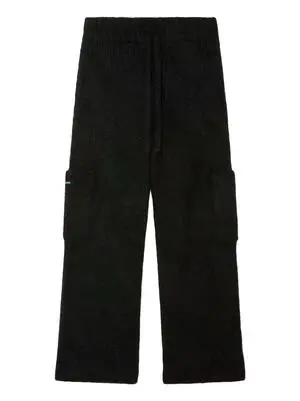 Alanui Drawstring Knit Trousers - Black