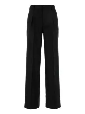 PT TORINO Pleat-detail Trousers - Black