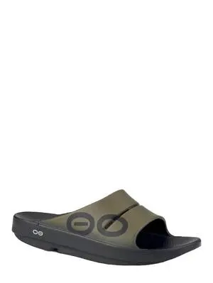 OOFOS Ooahh Sport Slide - Tactical Green