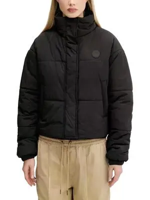 Hugo Quilted Logo Puffer Jacket - Black