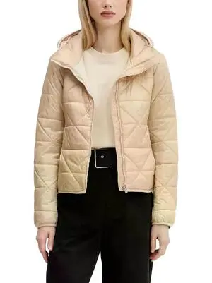 Hugo Quilted Hooded Puffer Jacket - Neutrals