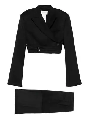 Sportmax Cropped Wrap Jacket - Black
