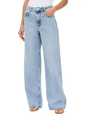 ALIGNE Wide Leg Jeans - Powder Blue