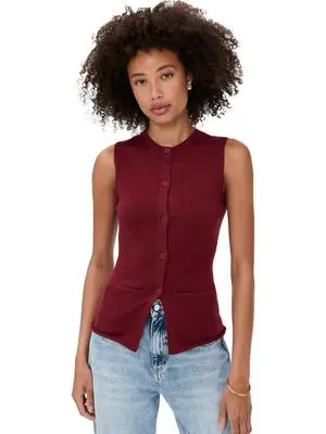 Lioness Kourt Knit Vest - Rumba Red