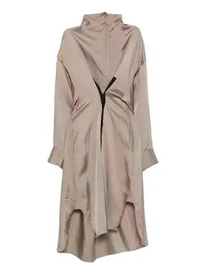 FEDERICO CINA High-neck Shirt Dress - Grey