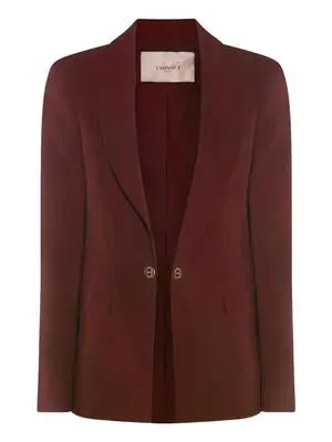 TWINSET Button-fastening Peak-lapels Blazer - Red