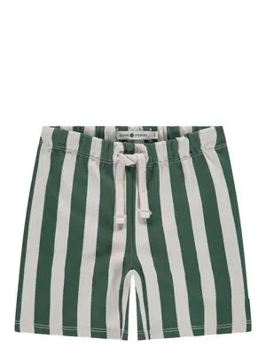 STAINS AND STORIES BY BABYFACE Stripe Print Sweatshorts - Bottle