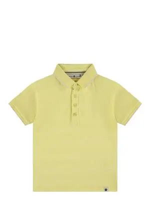 STAINS AND STORIES BY BABYFACE Textured Pattern Polo Shirt - Sun