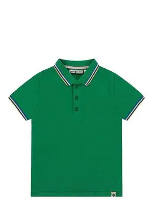 STAINS AND STORIES BY BABYFACE Pique Polo Shirt - Green