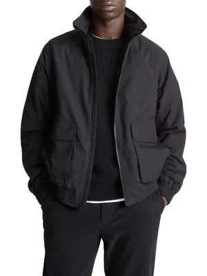 Vince Ripstop Bomber Jacket - Black