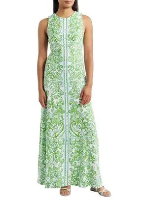 LILLY PULITZER® Ellison Sleeveless Maxi Sundress - Resort White Sol Mates