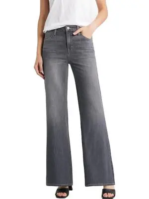 CITY BLUES Bond Wide Leg Jeans - Black