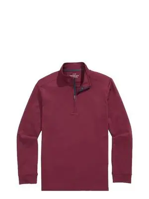 Vineyard Vines Performance Club Quarter-Zip Pullover Crimson