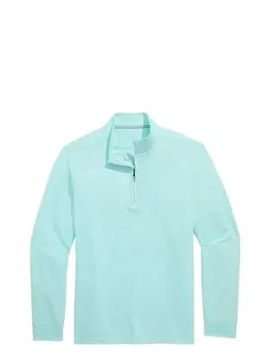 Vineyard Vines Performance Club Quarter-zip Pullover - Crystal Blue