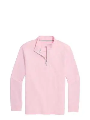 Vineyard Vines Performance Club Quarter-zip Pullover - Flamingo