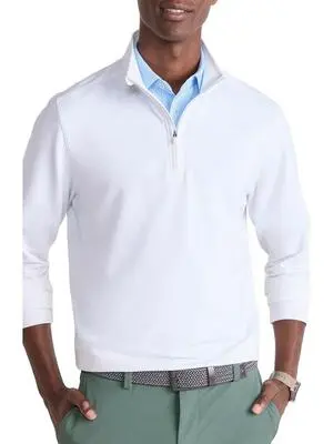 Vineyard Vines Performance Club Quarter-zip Pullover - White Cap