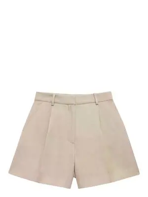 ANINE BING Carrie Tailored Shorts - Neutrals