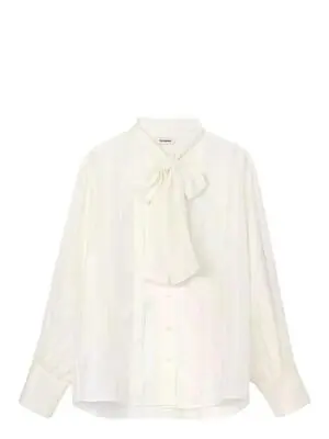 Sandro Tie-detail Silk Shirt - White