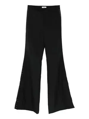 Sandro Flared-hem Trousers - Black