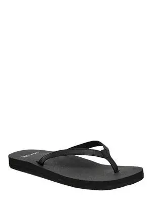 Sanuk Yoga Joy Ii Flip Flop - Black