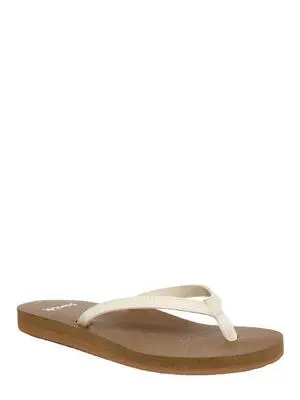Sanuk Yoga Joy Ii Flip Flop - White