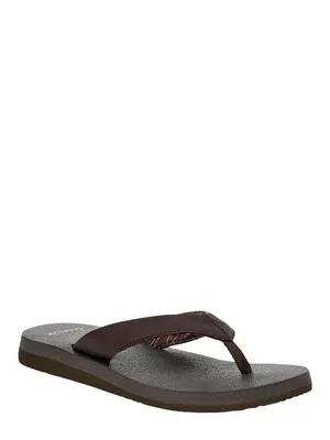 Sanuk Yoga Mat Ii Flip Flop - Brown