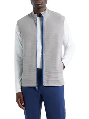 Johnnie-o Reggie Performance Zip-Up Vest Seal