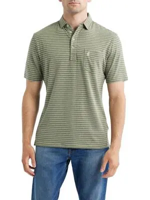 Johnnie-o Ryan Stripe Polo Oxford