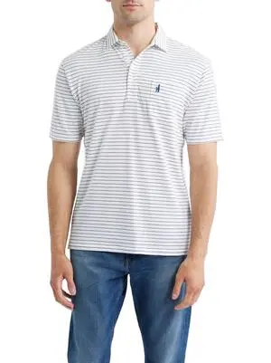 Johnnie-o Ryan Stripe Polo White