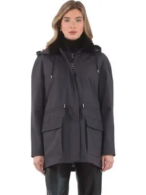 Gorski Parka With Removable Hood And Vest - Anthracite/black