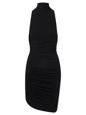 Jacquemus Piazza Gathered Minidress - Black